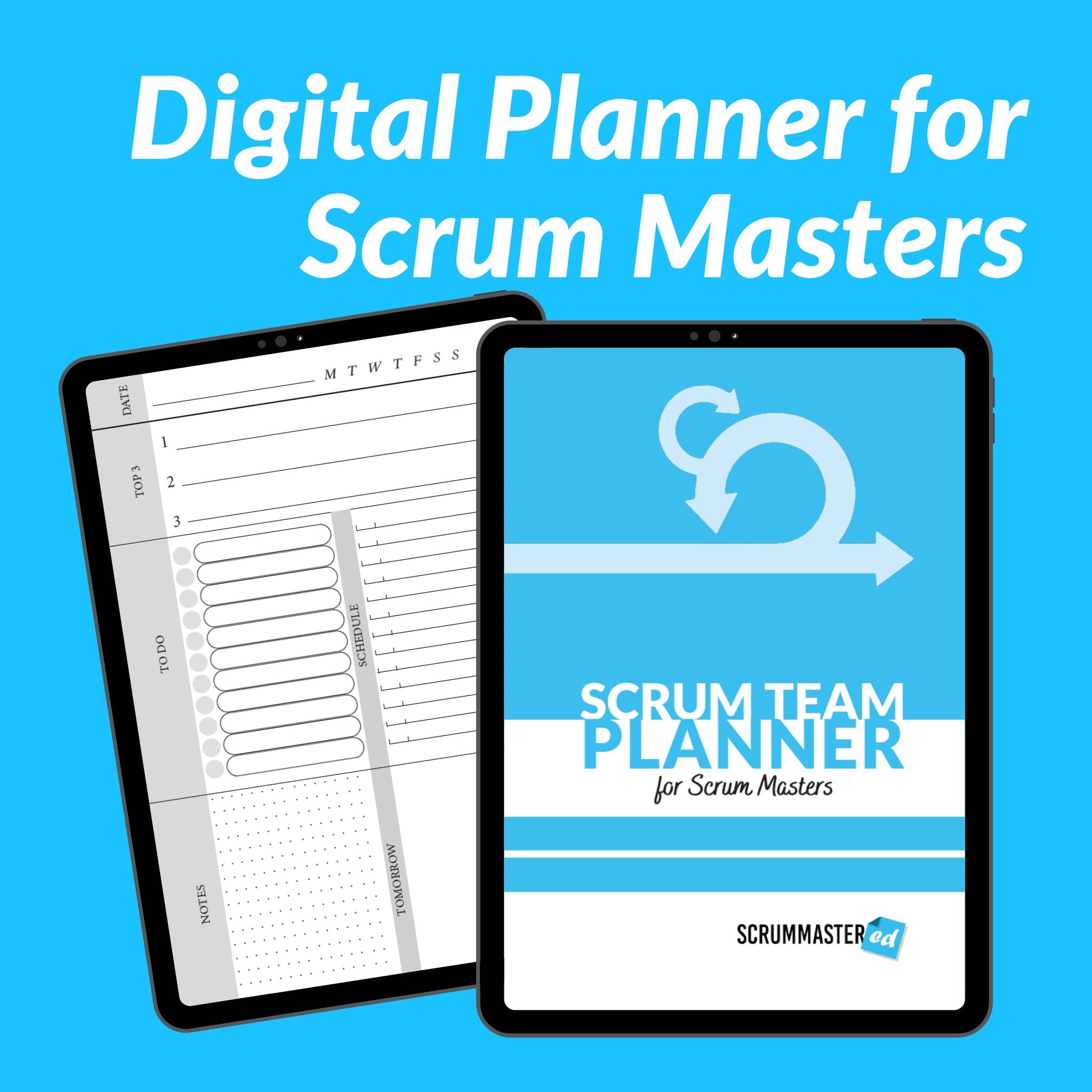 Scrum Master Daily Planner 2025 Undated [PDF downloadable] – ScrumMastered