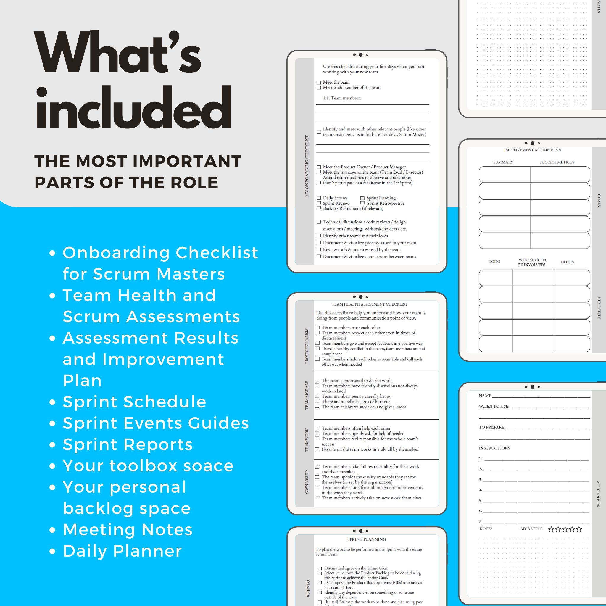 Scrum Master Daily Planner 2025 Undated [PDF downloadable] – ScrumMastered